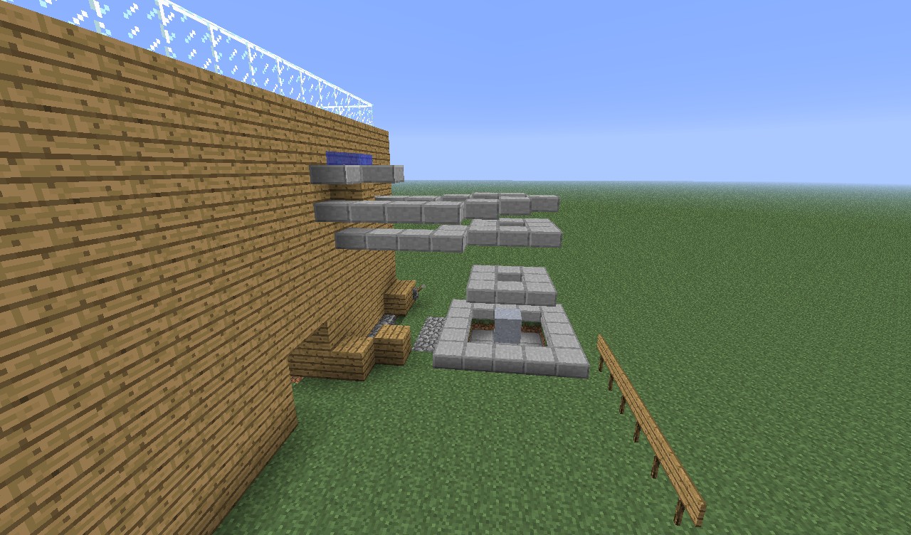 Piston transforming house (1.2) Minecraft Map