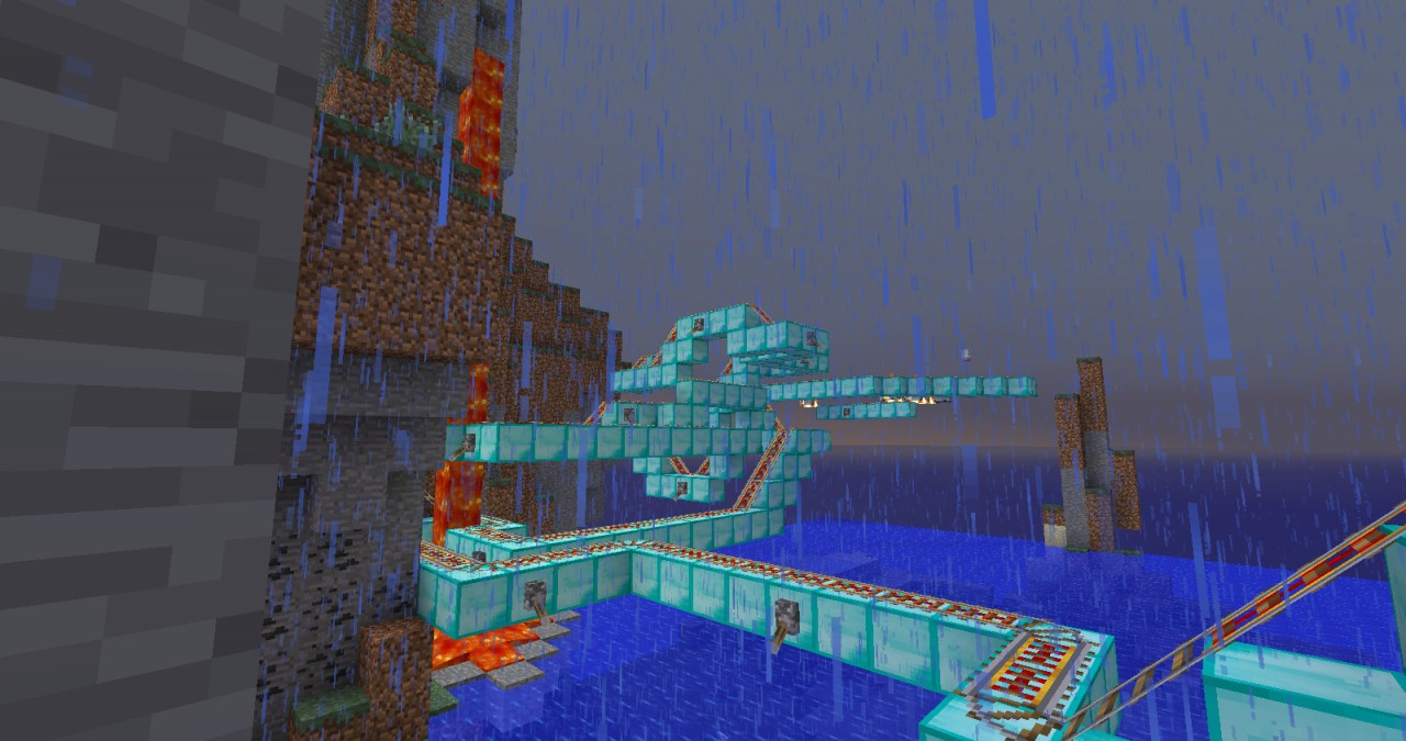 Epic Diamond Coaster! Minecraft Map