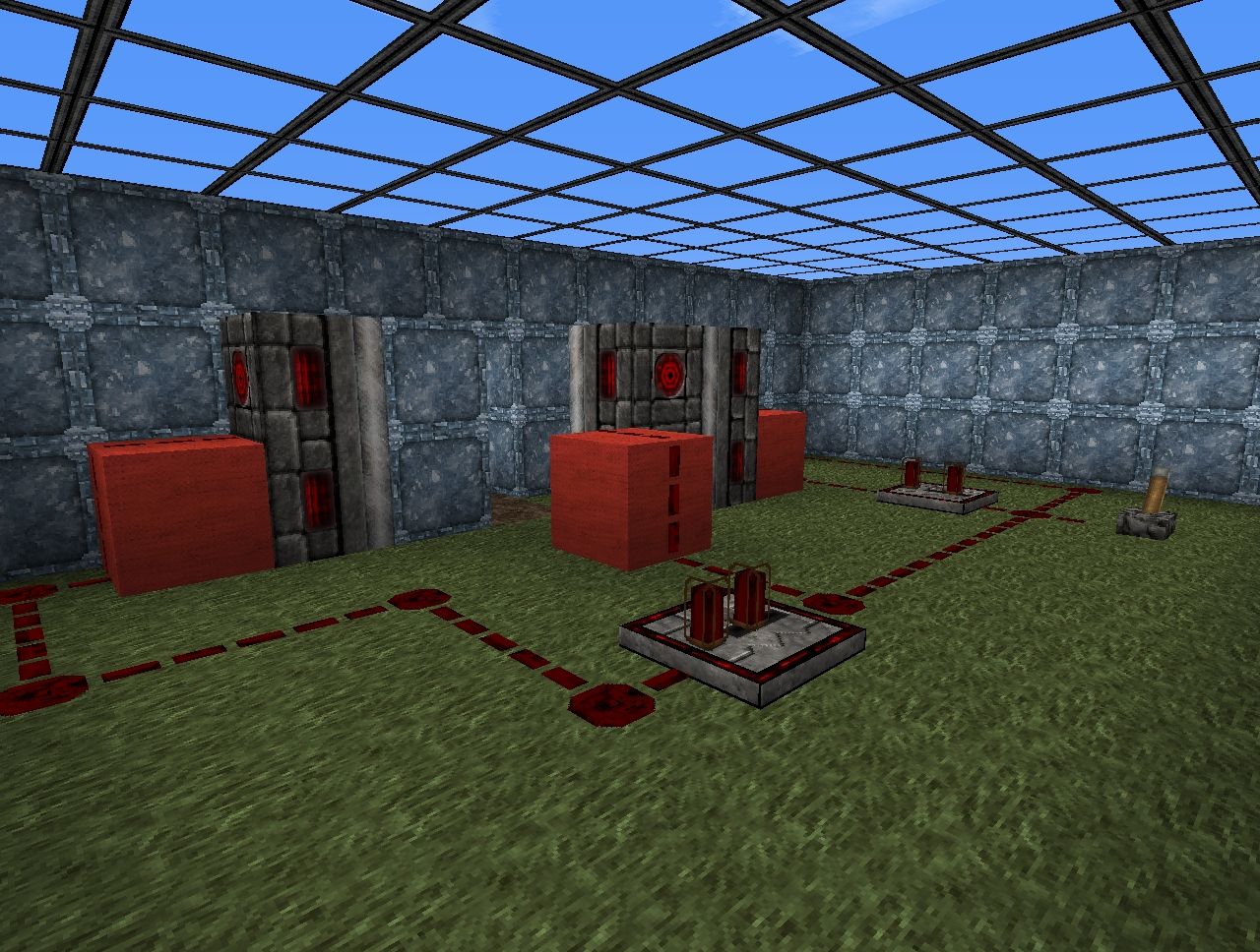 Single door pistons. Minecraft Map
