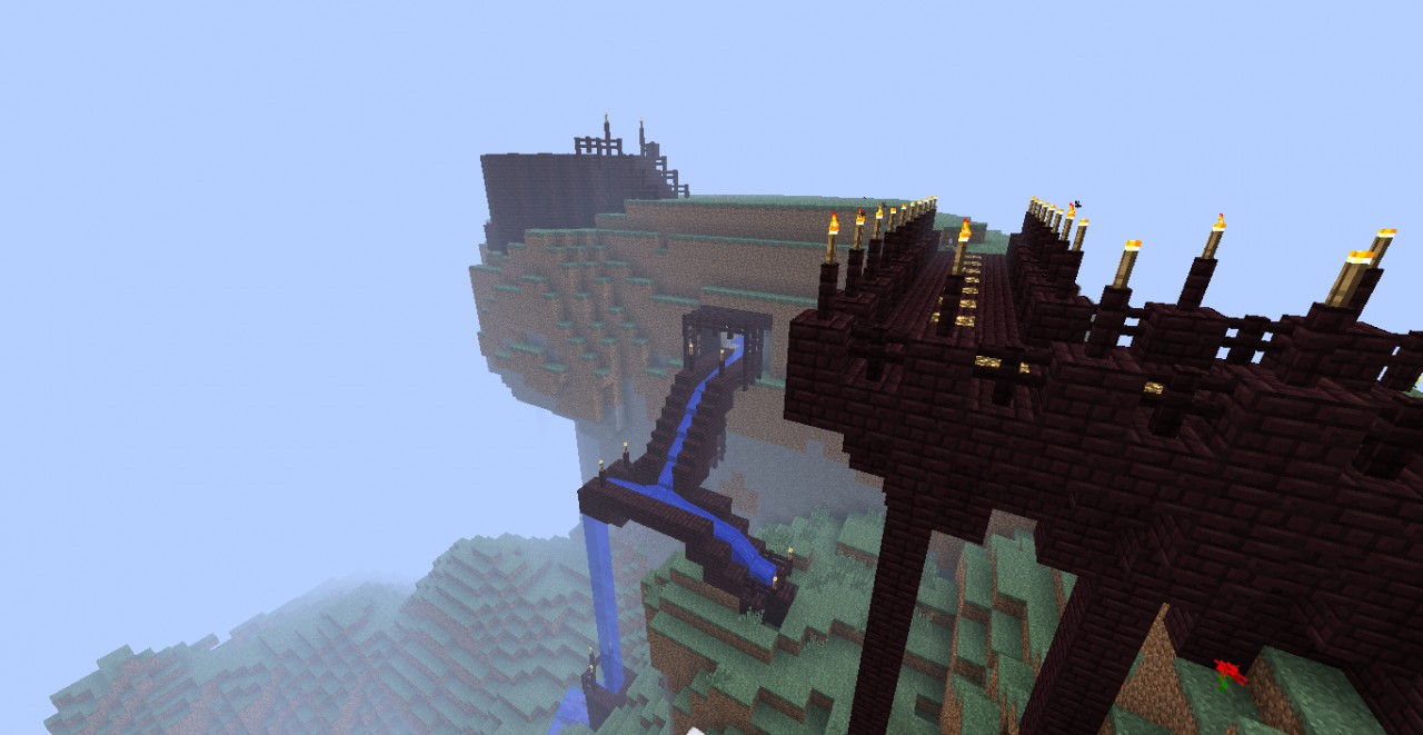 Nether Mountain Castle Minecraft Map