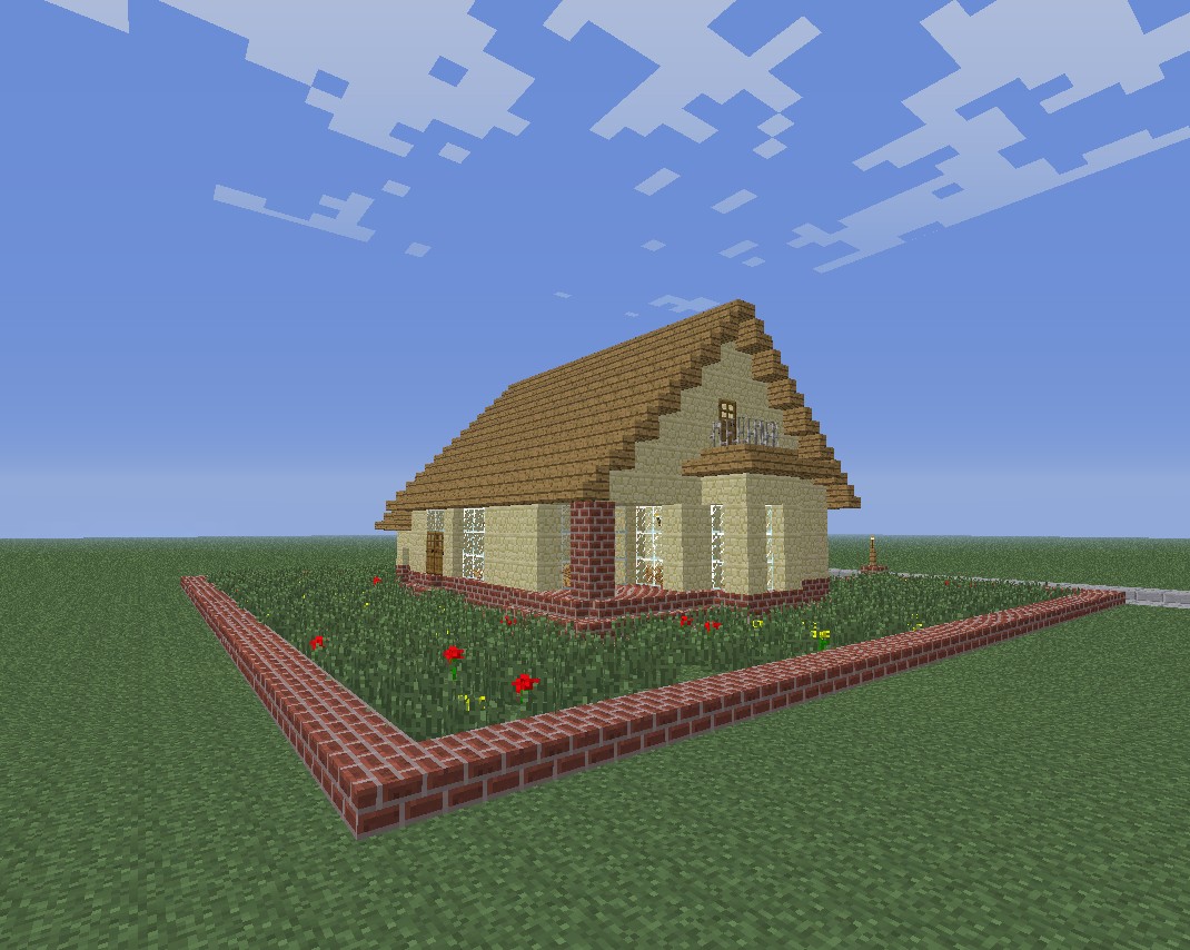 Little house with garage Minecraft Map
