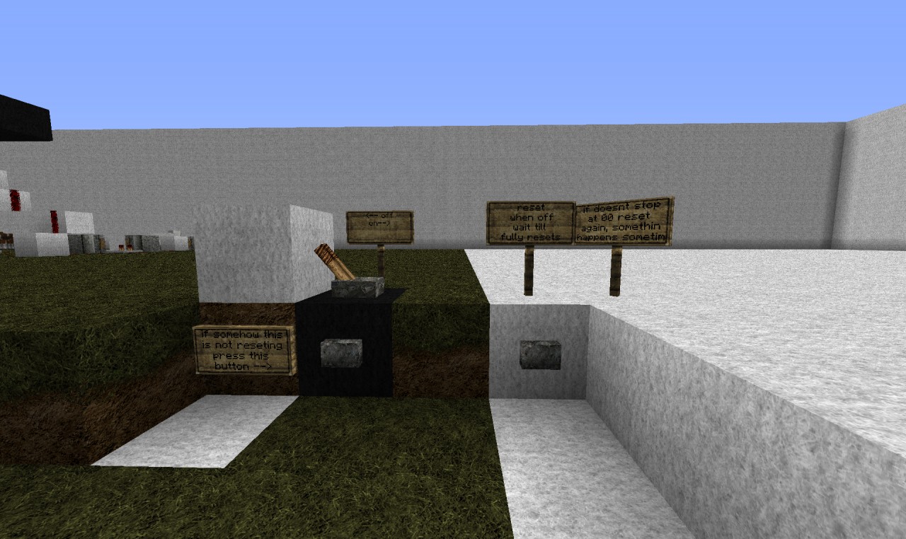 Minecraft counter from 00 to 99 Minecraft Map