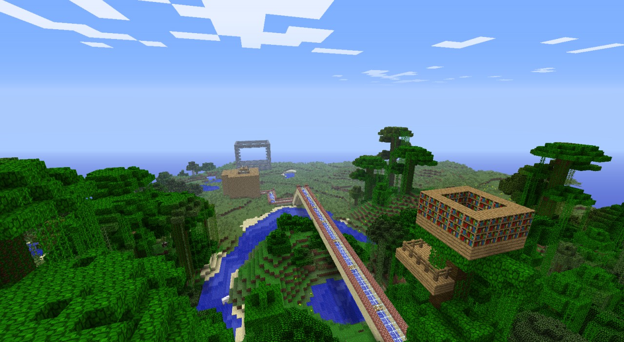 Jungle Tree Fort w/ Extras Minecraft Map