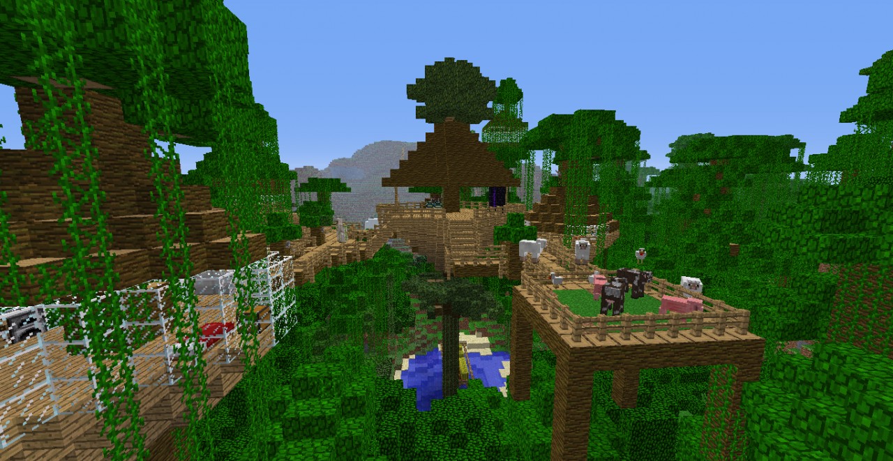 Tree Town [1.2] Minecraft Map
