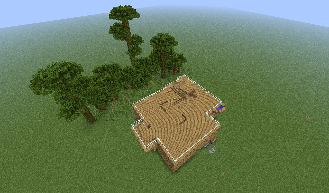 Piston transforming house (1.2) Minecraft Map