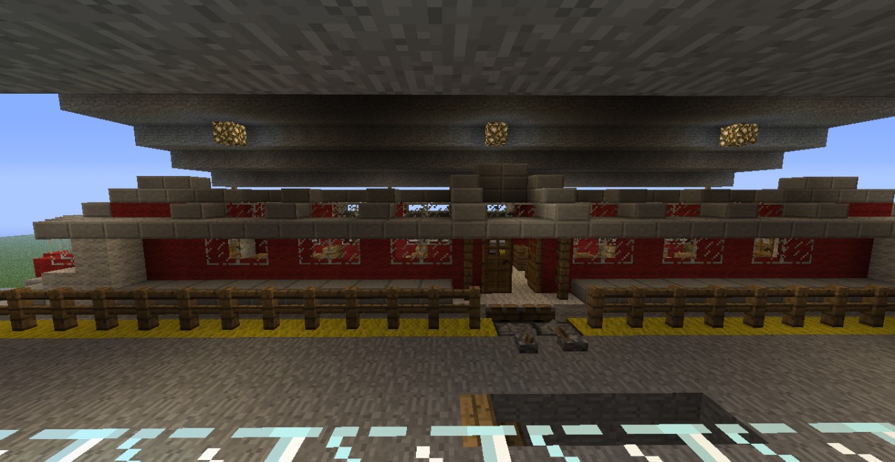 Monorail + Monorail Station Minecraft Map