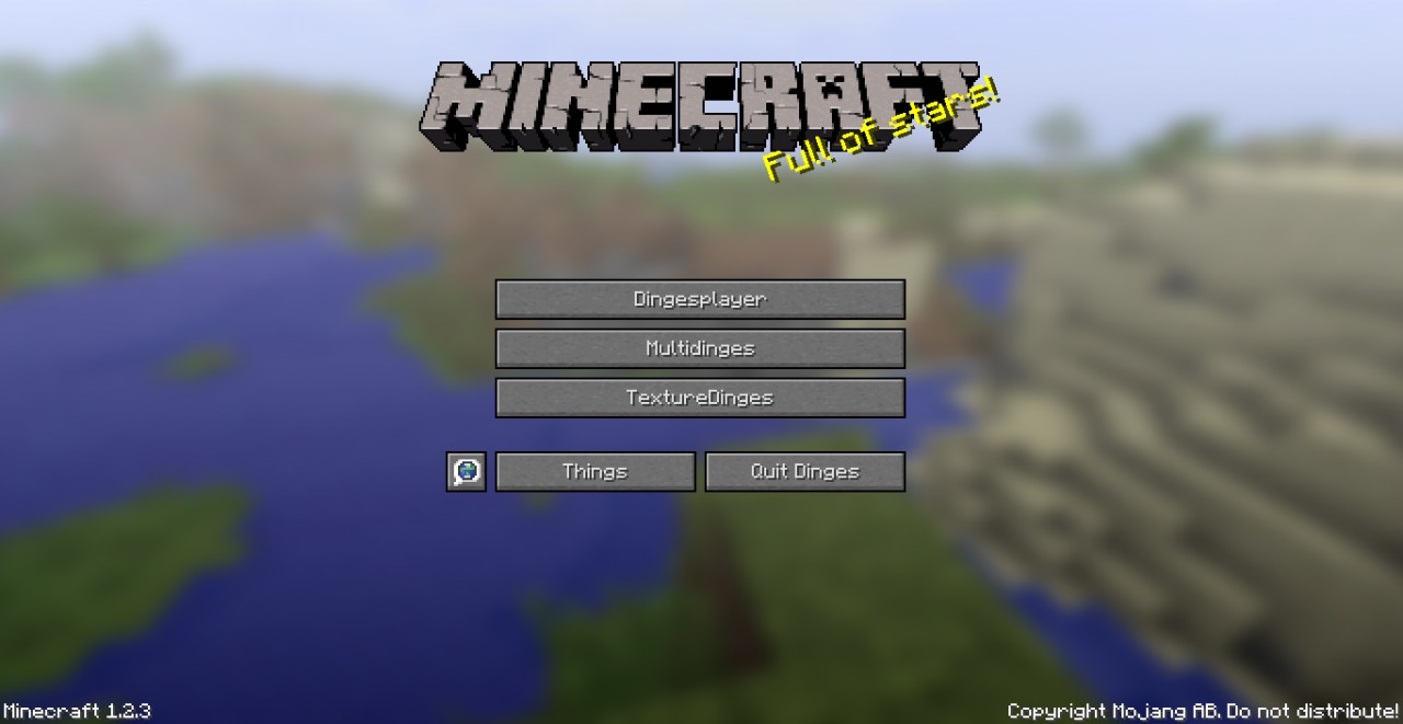 Custom language Dinges [req][1.2.3] Minecraft Mod