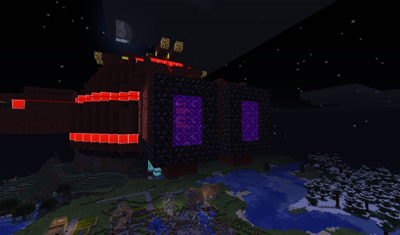 Nether Destroyer (Space Ship) Minecraft Map