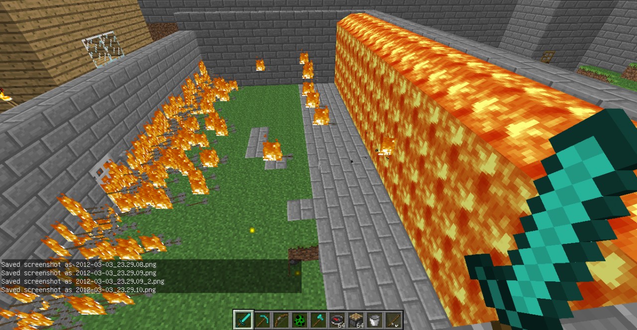 A Village With Flamethrower Minecraft Map