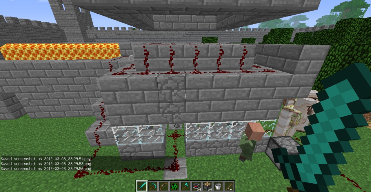 A Village With Flamethrower Minecraft Map