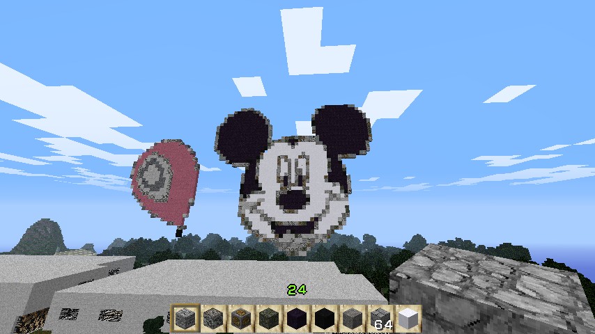 mickey mouse head Minecraft Map