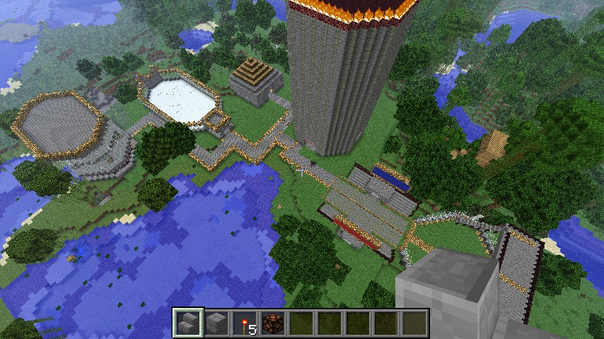 My Server Spawn City Minecraft Map