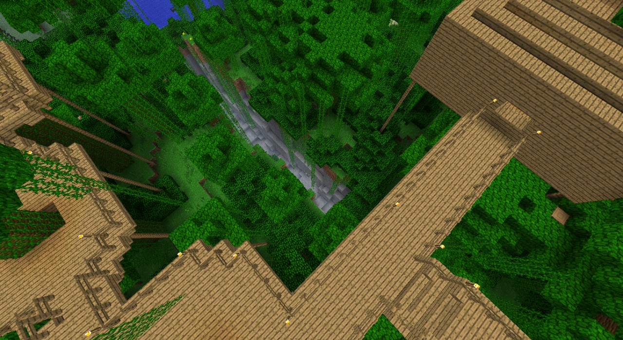 Jungle tree house civilization Minecraft Map