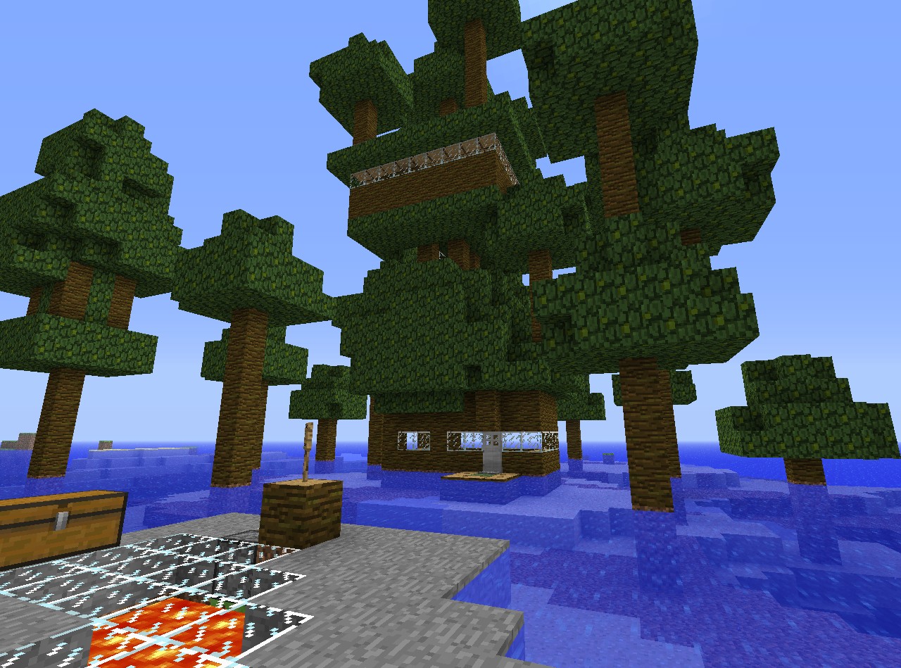 tree dungeon survival Minecraft Map