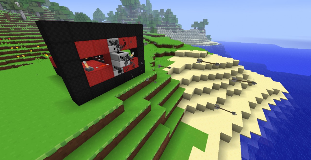 Minigun (Flick The Lever To Start Minigun Mode!) Minecraft Map