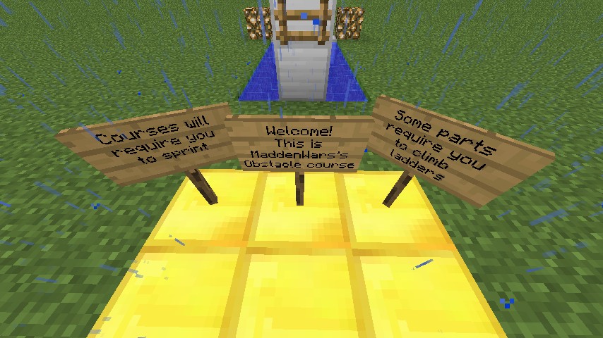 Obstacle course Minecraft Map