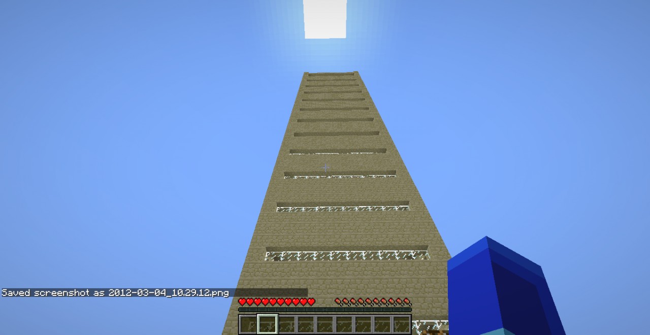 High sandstone building Minecraft Map