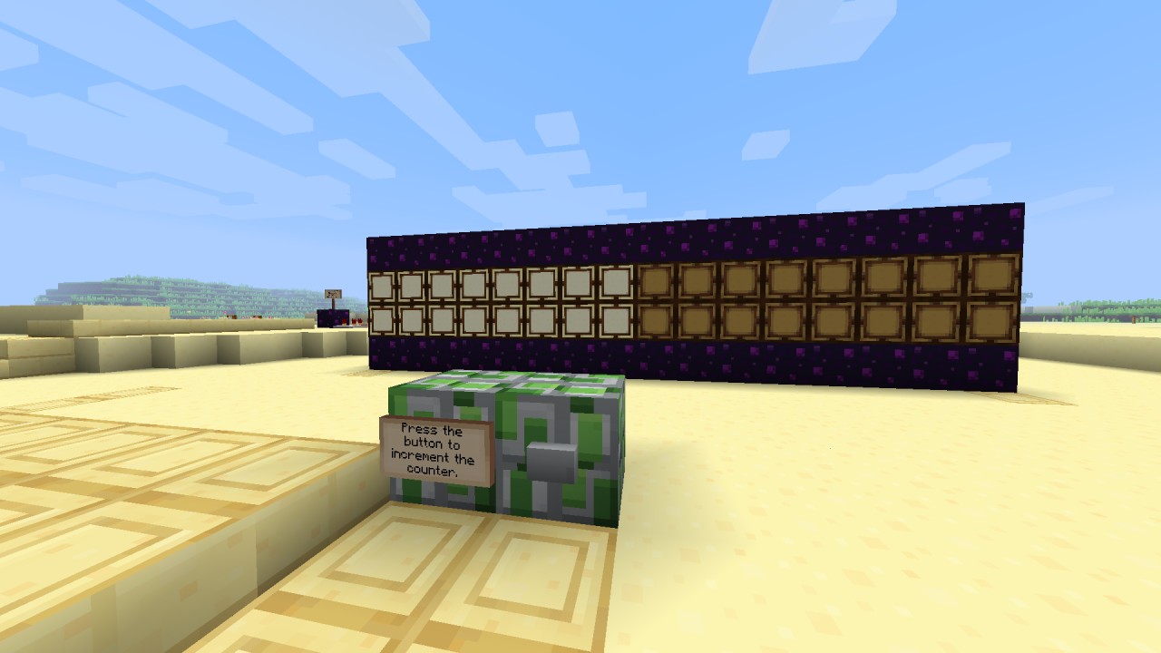 Redstone Lamp Power Bar Minecraft Map