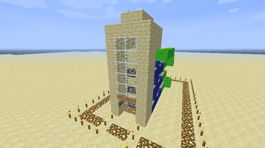 Piston Elevator (up and down) Minecraft Map