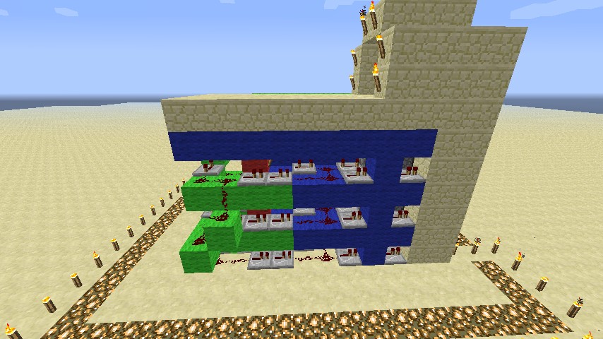 Piston Elevator (up and down) Minecraft Map