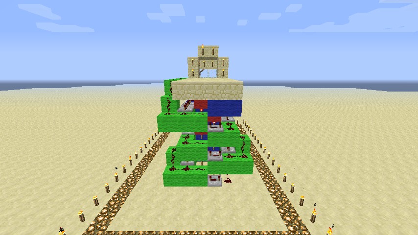 Piston Elevator (up and down) Minecraft Map