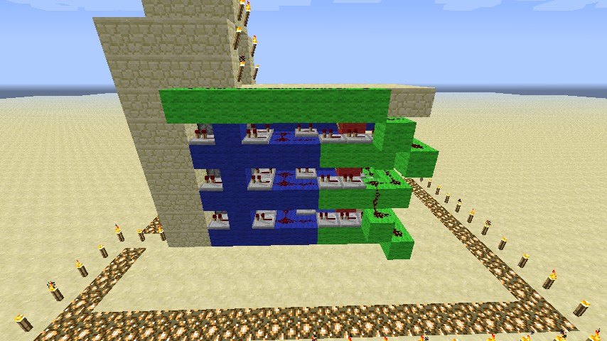 Piston Elevator (up and down) Minecraft Map