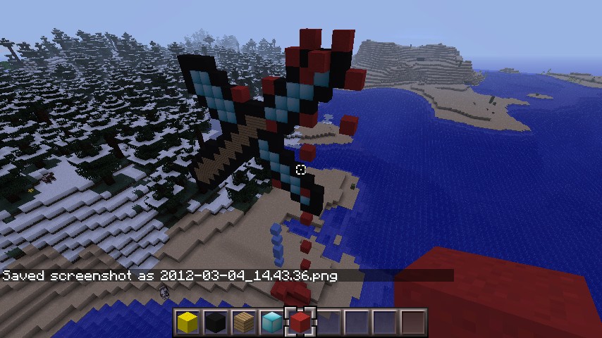 Bloody Diamond Sword Minecraft Map