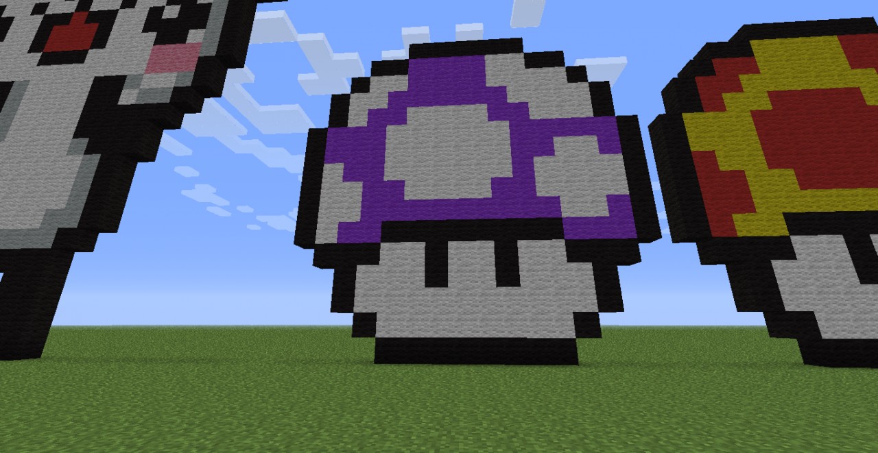 Mario Mushrooms Minecraft Map