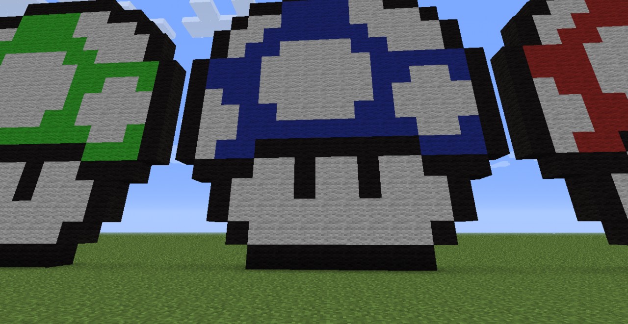 Mario Mushrooms Minecraft Map
