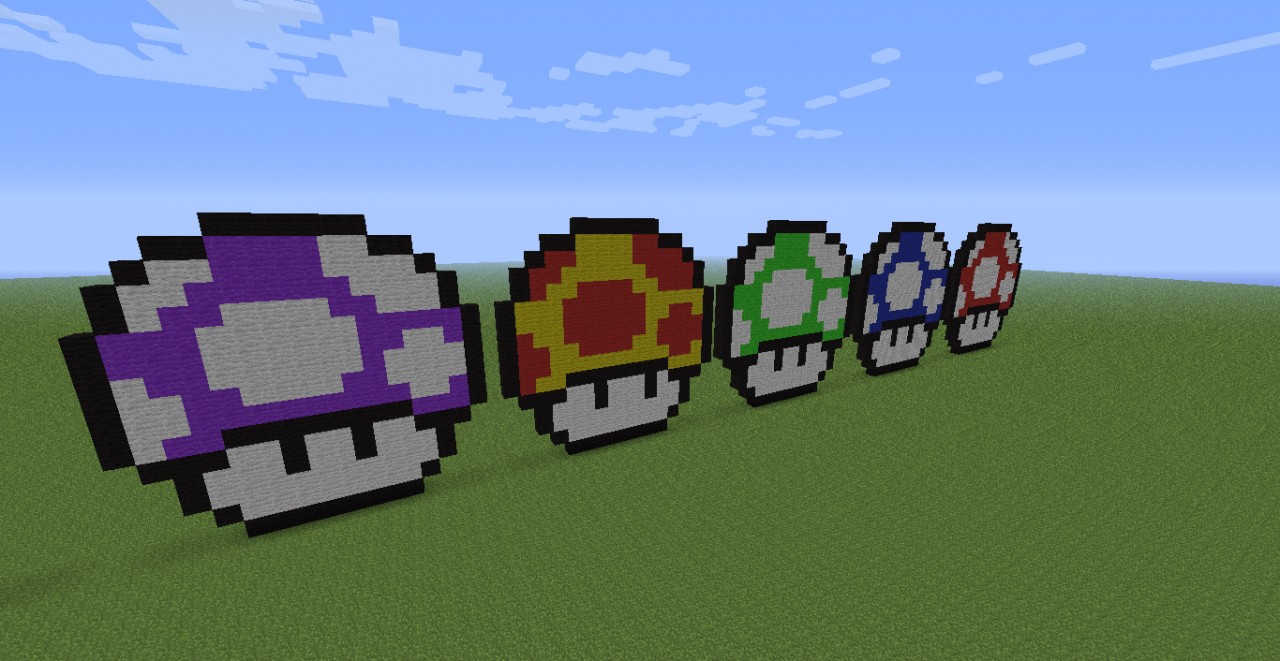 Mario Mushrooms Minecraft Map