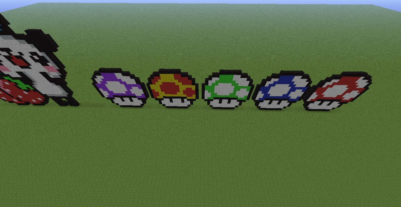 Mario Mushrooms Minecraft Map
