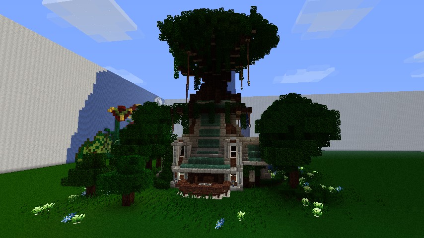 Elven styled House Minecraft Map