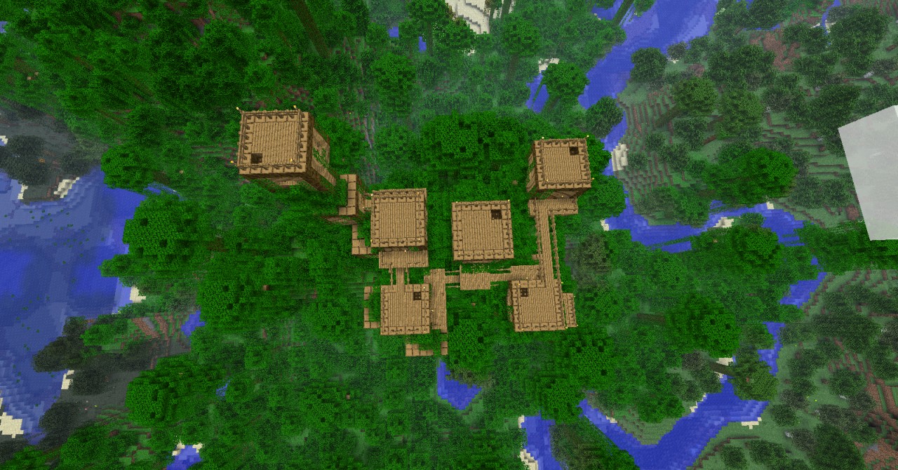 Dschungel Baumhaus Minecraft Map