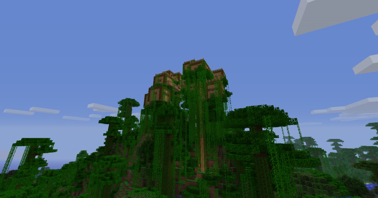 Dschungel Baumhaus Minecraft Map
