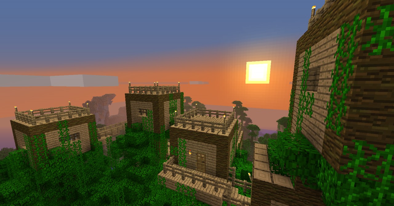 Dschungel Baumhaus Minecraft Map