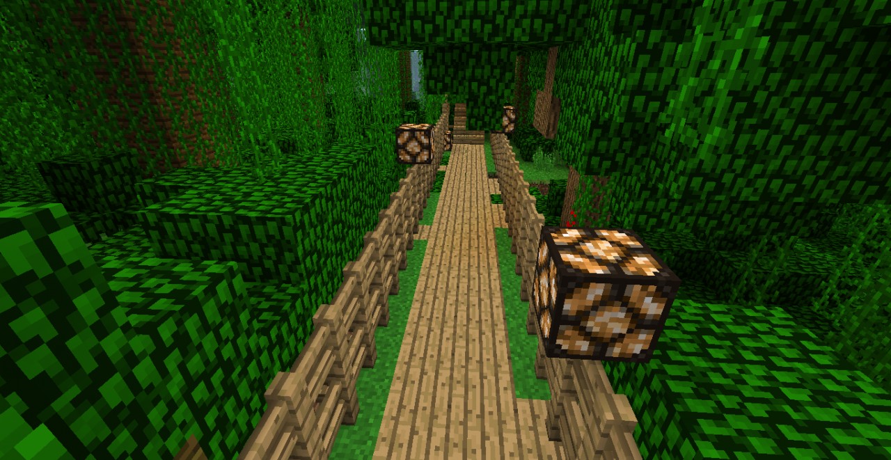 Tree Top Walk Way with House Minecraft Map