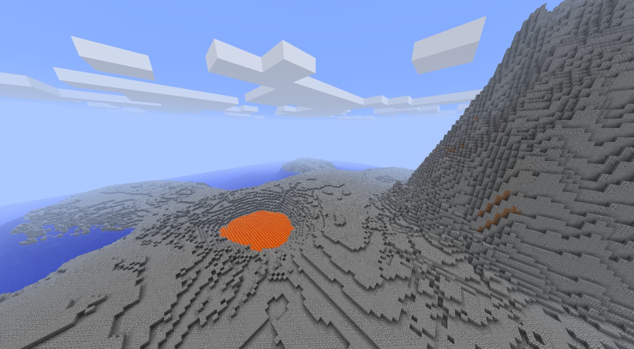 Volcanic island custom map. Minecraft Map
