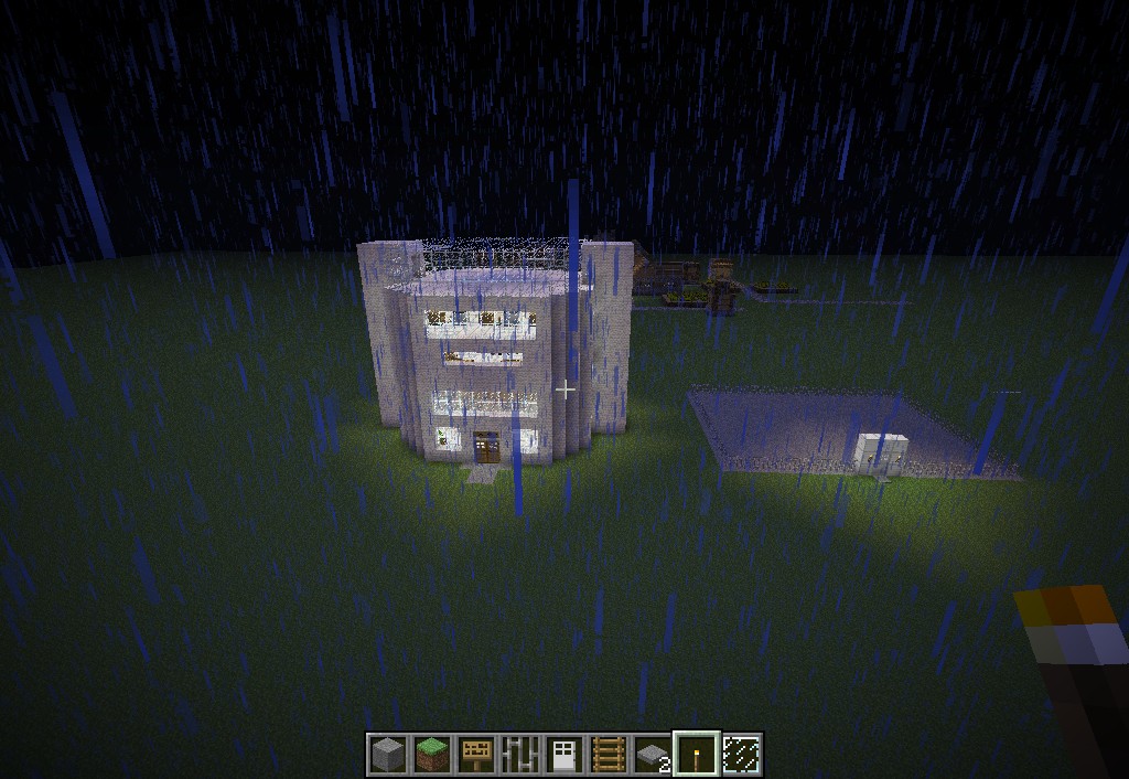 Space station and launch pad Minecraft Map