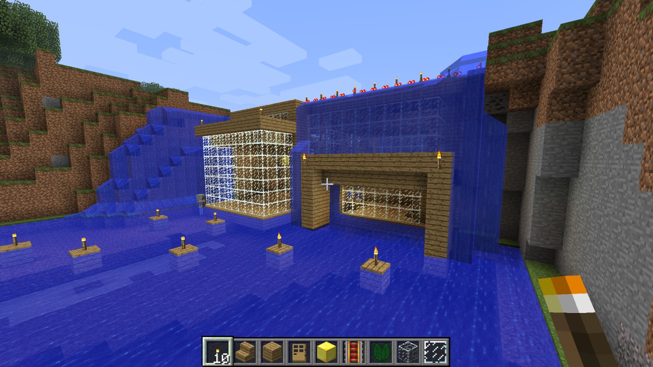 House under a bridge Minecraft Map