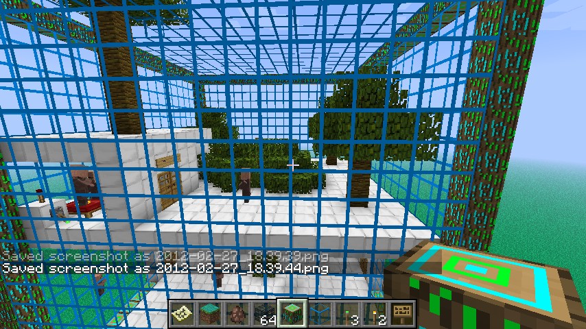 BIG 3D CUBE - V.1.1 - Now with trees and flowers! Minecraft Map