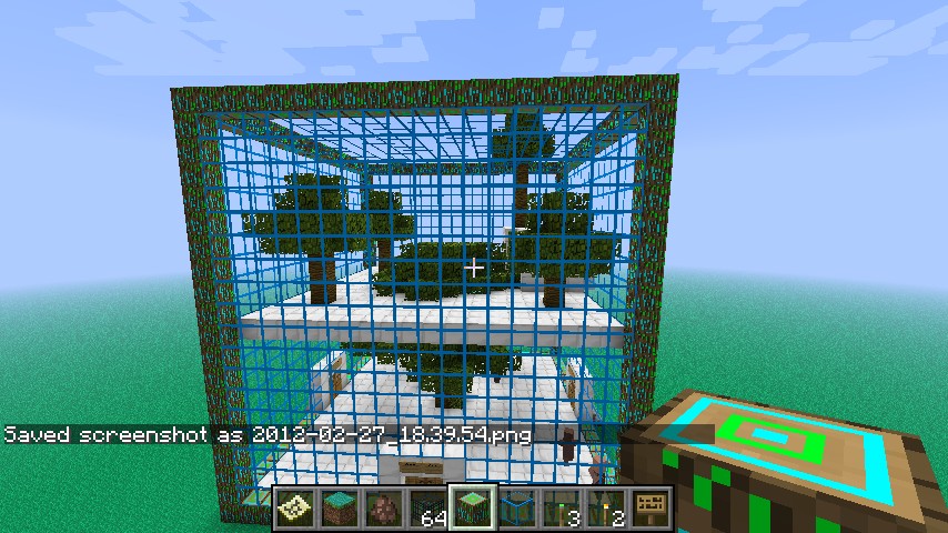 BIG 3D CUBE - V.1.1 - Now with trees and flowers! Minecraft Map