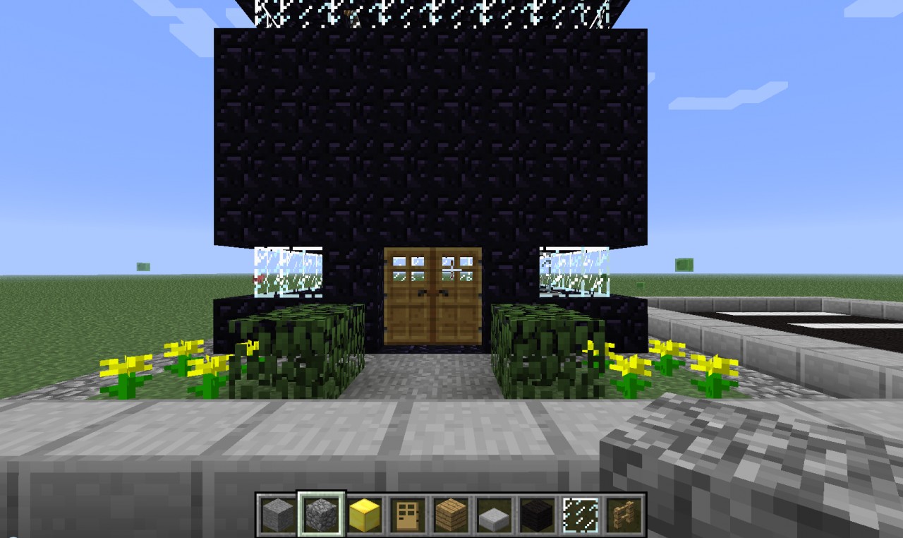 Minecraft Obsidian House