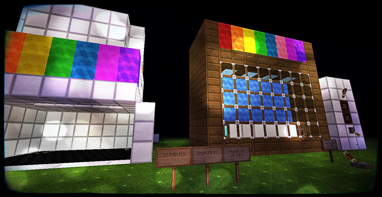 2D Printer Minecraft Map