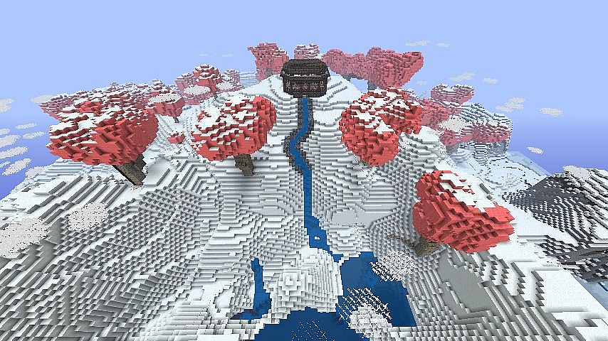 Mount Fuji Custom Terrain Minecraft Map