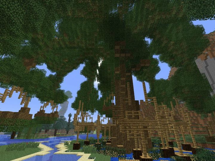GIANT house Tree Minecraft Map