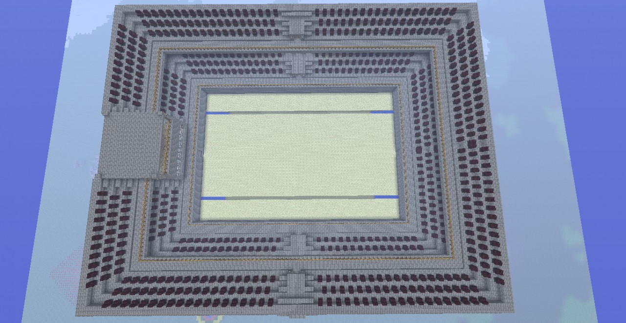 big ARENA, perfect for lan partys or servers! floodable Minecraft Map