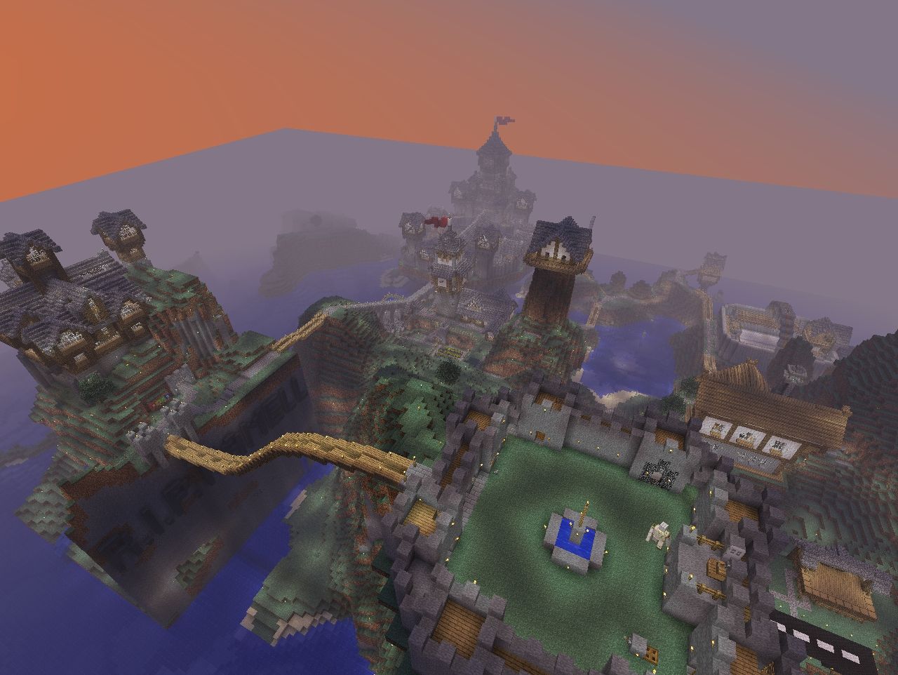 Floating Citadel of Emirkol the Chaotic Minecraft Map