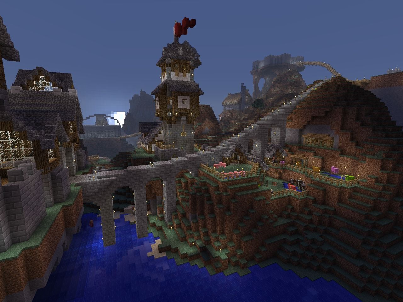 Floating Citadel of Emirkol the Chaotic Minecraft Map
