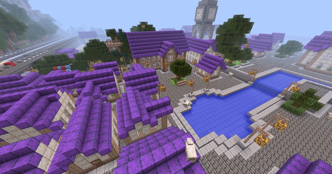 The city of Ambrosia Minecraft Map
