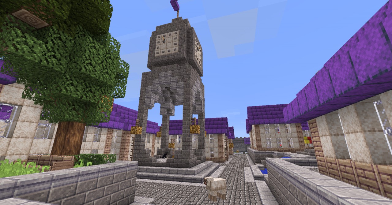 The city of Ambrosia Minecraft Map